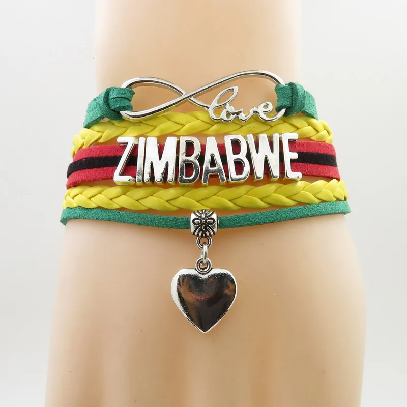 Love-Zimbabwe-Bracelet-Heart-Charm-Zimbabwe-Women-And-Men-Wrap ...