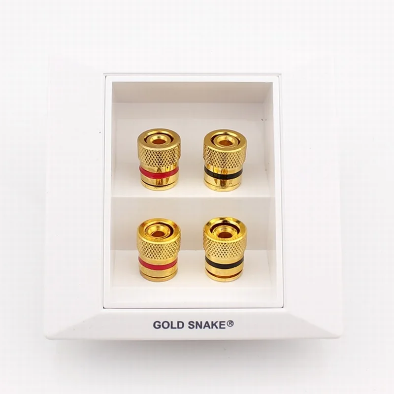 4-Position-4mm-Banana-Socket-Speaker-Panel-Box-Audio-Panel-Socket-gold ...