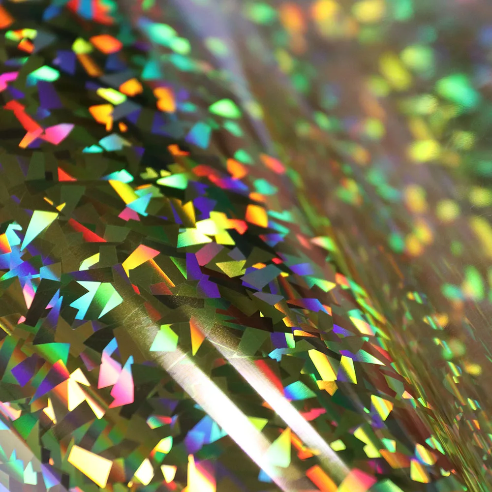 Holographic Glitter Heat Transfer Vinyl Crystal Gold heat transfer ...
