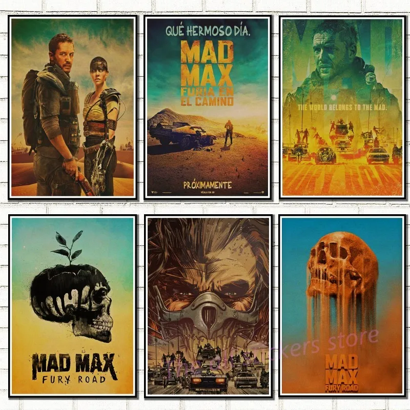 Vintage Poster Mad max Fury road Tom Hardy Charlize Theron Movie Poster ...