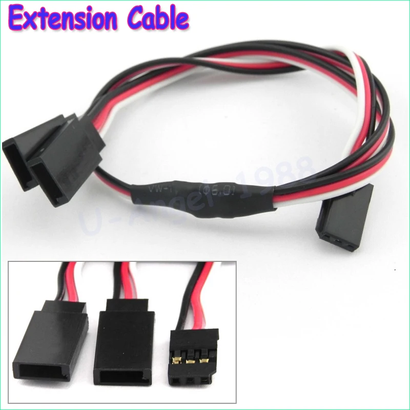 50 unids/lote 500mm 300mm servo y extensión Alambres cable F RC futaba Jr servo parte|servo y ...