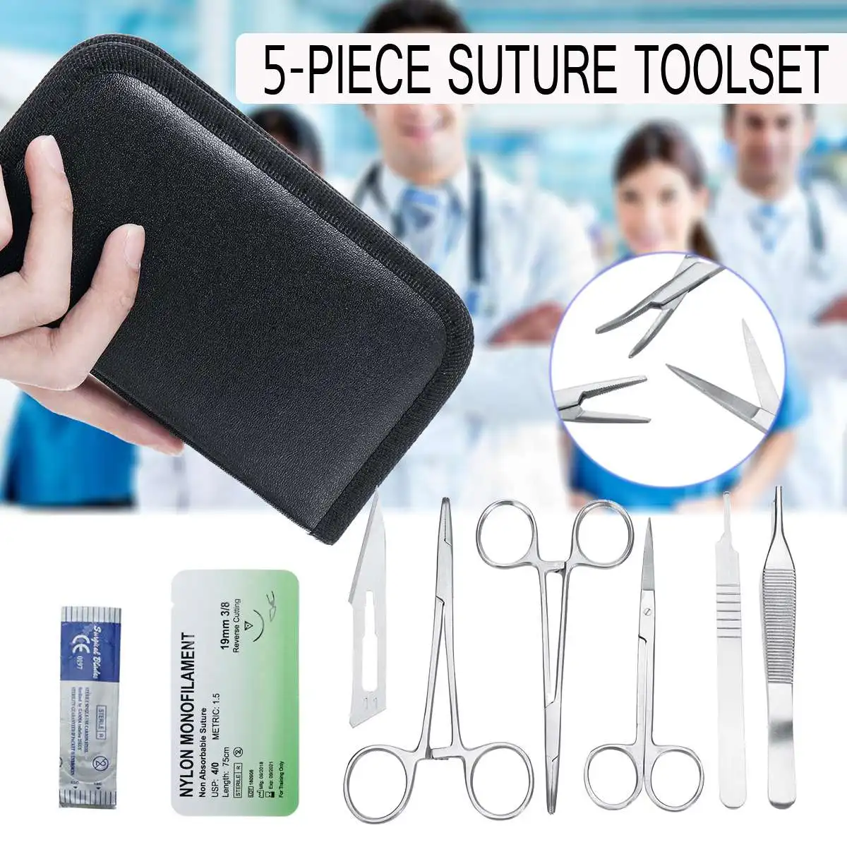 Buy Suture Practice Kit Medical Student Surgical Debridement Skin Model ...