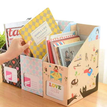 Stationery-paper-DIY-desktop-storage-box-office-desk-creative-file ...