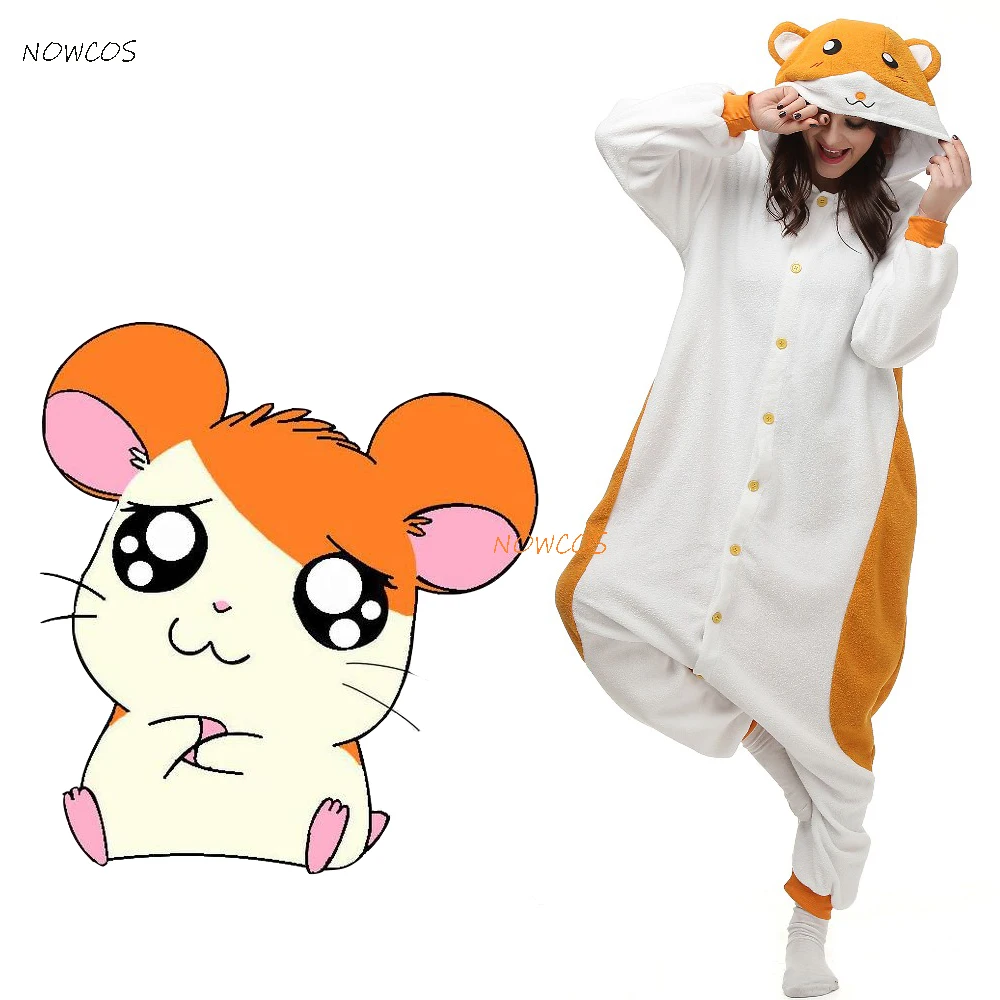 Pijamas de Hamster Hamtaro para mujer, ropa de dormir con capucha de ...