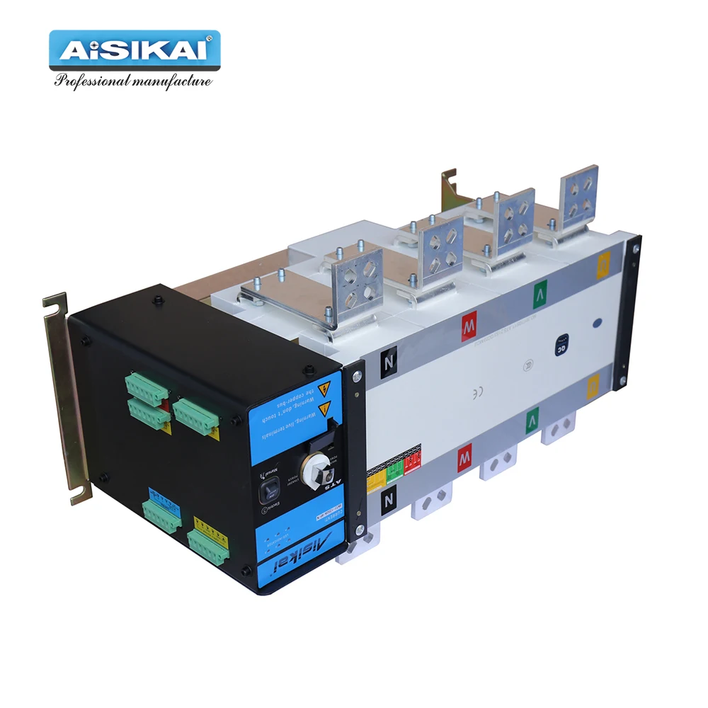 AISIKAI 1250A 4P ATS controller dual power automatic transfer switch ...