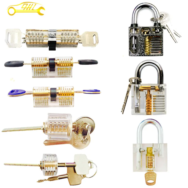 Practice-Lock-Set-With-7-Different-Transparent-Locks-1-Silver-Grey ...