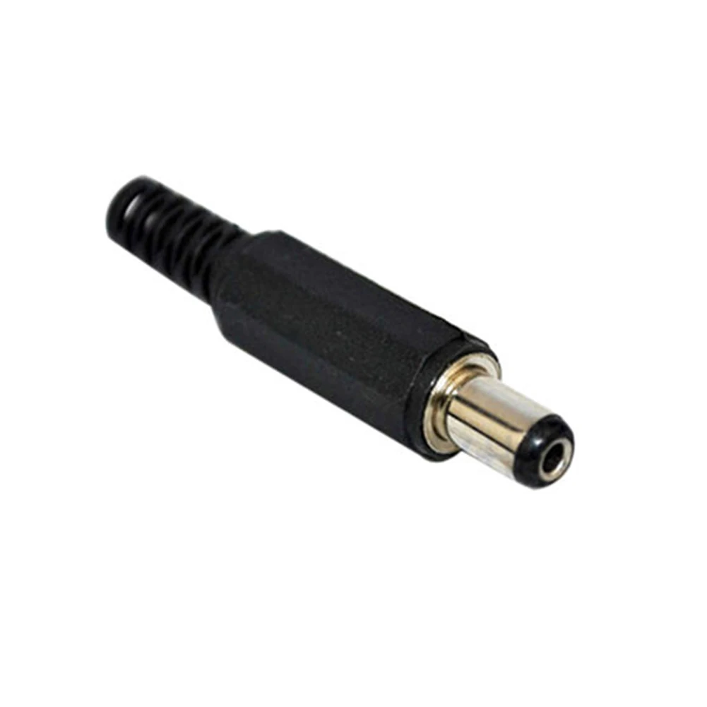 10Pcs Male Connector plugs Solder DC Power Tip Straight Connectors jack ...