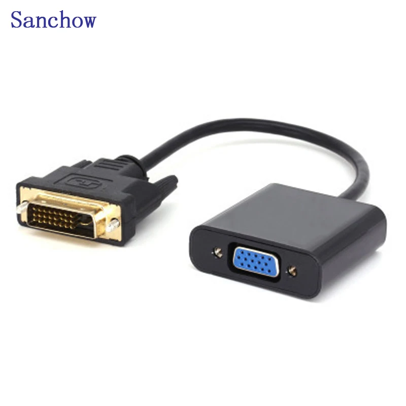 SanChow Wireless Active DVI to VGA Adapter Converter DVI24+1 DVI D Male ...