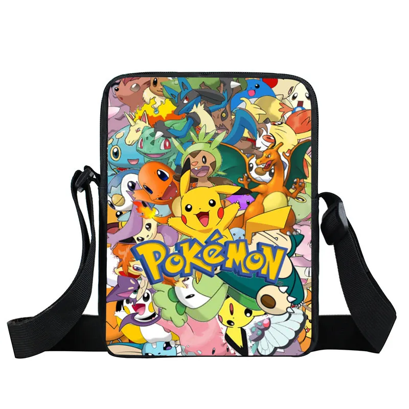 Anime Pokemon Go Mini Messenger Bag Pokeball Children School Bags Boys ...