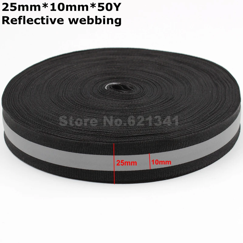 25mm-10mm-Safety-Reflective-Webbing-Ribbon-Fabric-Strip-Taps-Sew-On ...