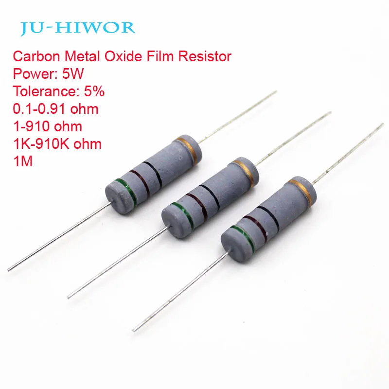 Resistors Single Resistors HUABAN 20PCS 3W 3 Watts 0R2 0.2 Ohm 5% Metal ...