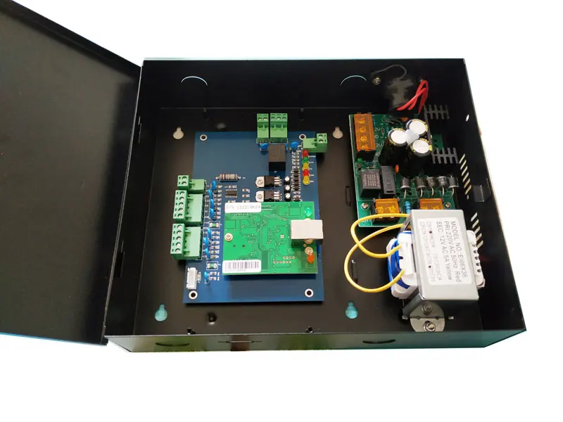 TCP one Door Access Control Board and Metal Power Supply Box For Access ...