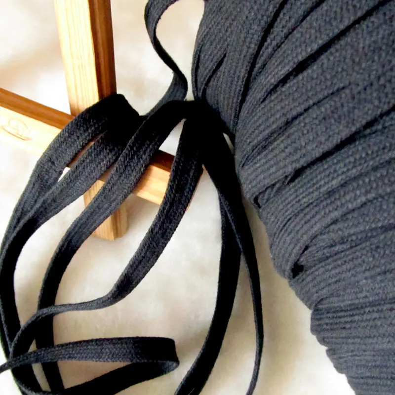 Pure Cotton Soft Flat Cord 3/8'' 1cm Wide Flat Cord for Pants/hood ...