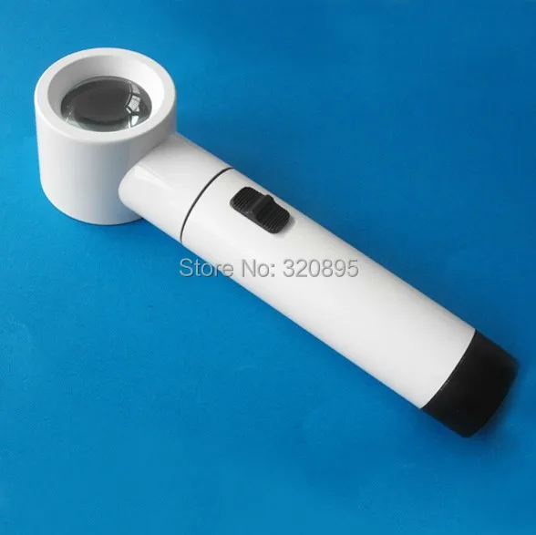 10X Halogen Illuminated Handheld Magnifier Lamp Circular Tube shaped ...