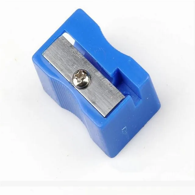 2PCS /Single Hole Plastic Pencil Sharpener Simple Square Mini Color ...