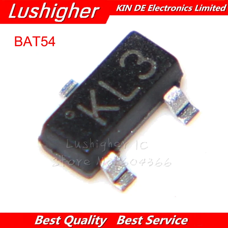 100pcs BAT54 KL3 SOT23 BAT54C SMD Schottky Diode Original|Integrated Circuits| - AliExpress
