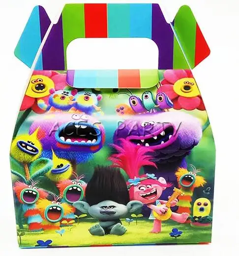 240pcs Trolls Poppy Party Forest Candy Boxes Birthday Party Supplies ...