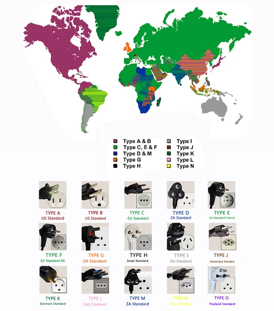 This Map Shows What Power Adapters You Need For A Ton Of, 46% OFF