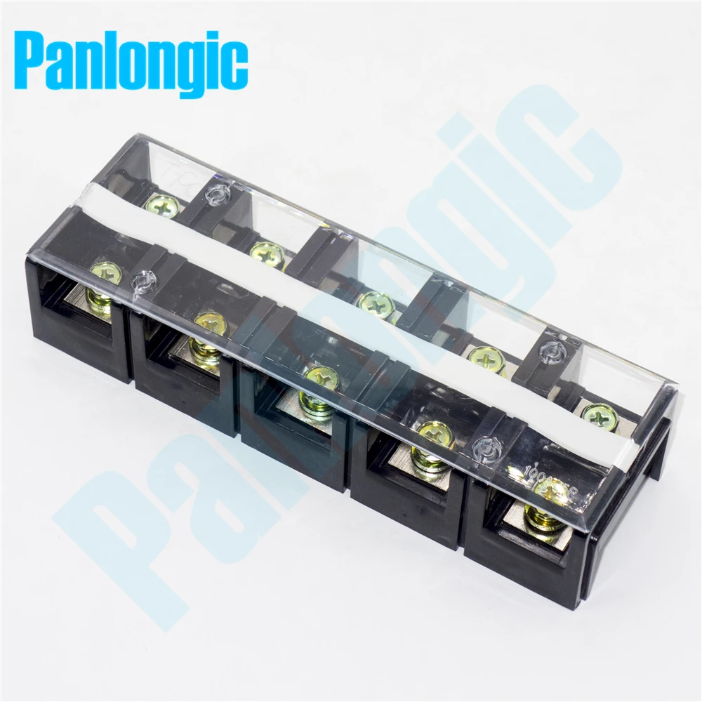 Panlongic TC 1005 Dual Row Barrier Screw Terminal Block Wire Connector ...