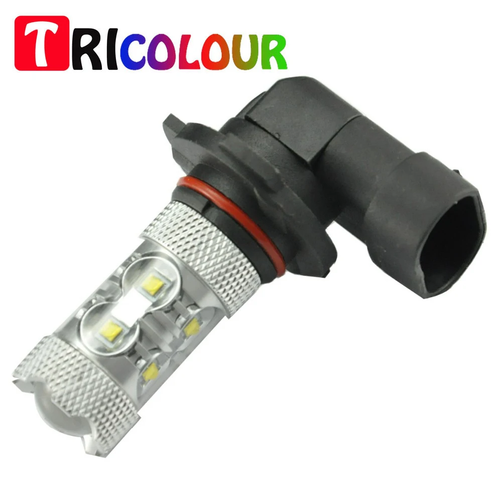 TRICOLOUR 2pcs H10 9140 9145 high power LED 50w Fog Light Bulb Front ...