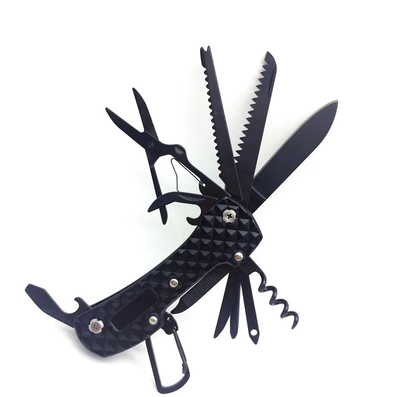 Titanium Black Multifunctional Knife Multi Purpose Folding knife ...