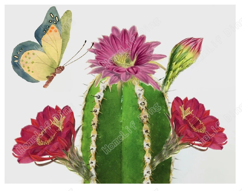 New 5D DIY Diamond Painting"Cactus"leaves,nature Floral,3D Full Square ...