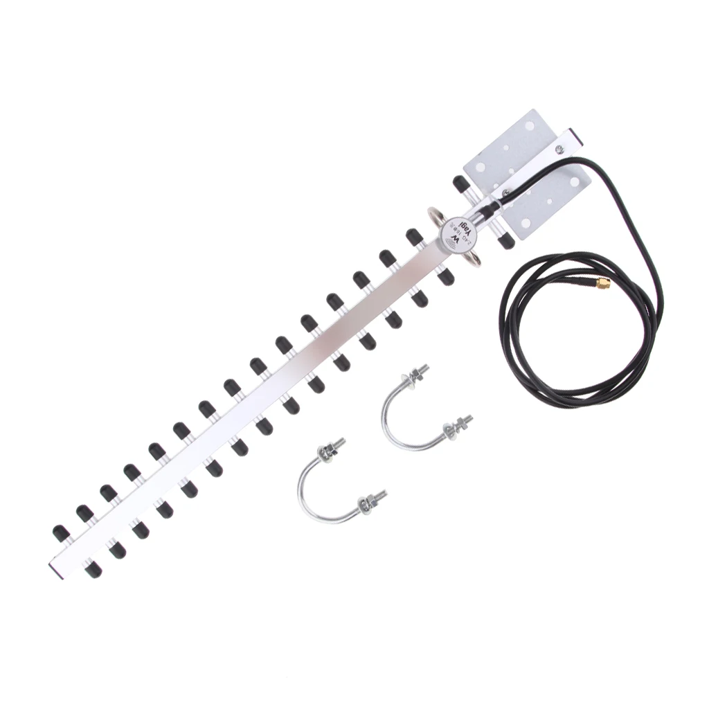 Antenne Directionnelle Yagi 2.4g 25dbi 16 Éléments, Connecteur Mâle Rp ...