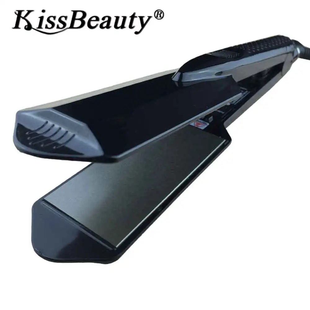 Kissbeauty Big Wide Flat Iron Professional Electric Flat Iron Hair ...