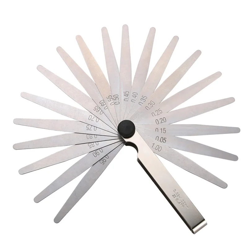 Aliexpress.com : Buy 0.05 1mm 20 Blade 100mm Thickness Gap Filler Feeler Gauge Metric Measuring ...