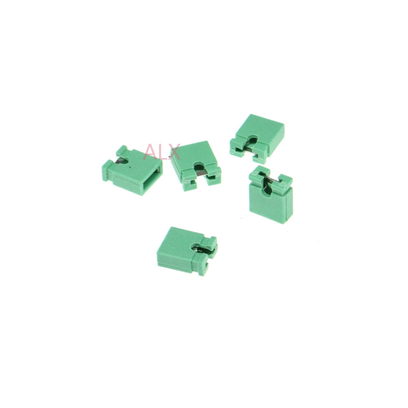 100PCS-GREEN-JUMPER-CAP-2-54MM-PITCH-Standard-PCB-Mini-Jumper-Short ...