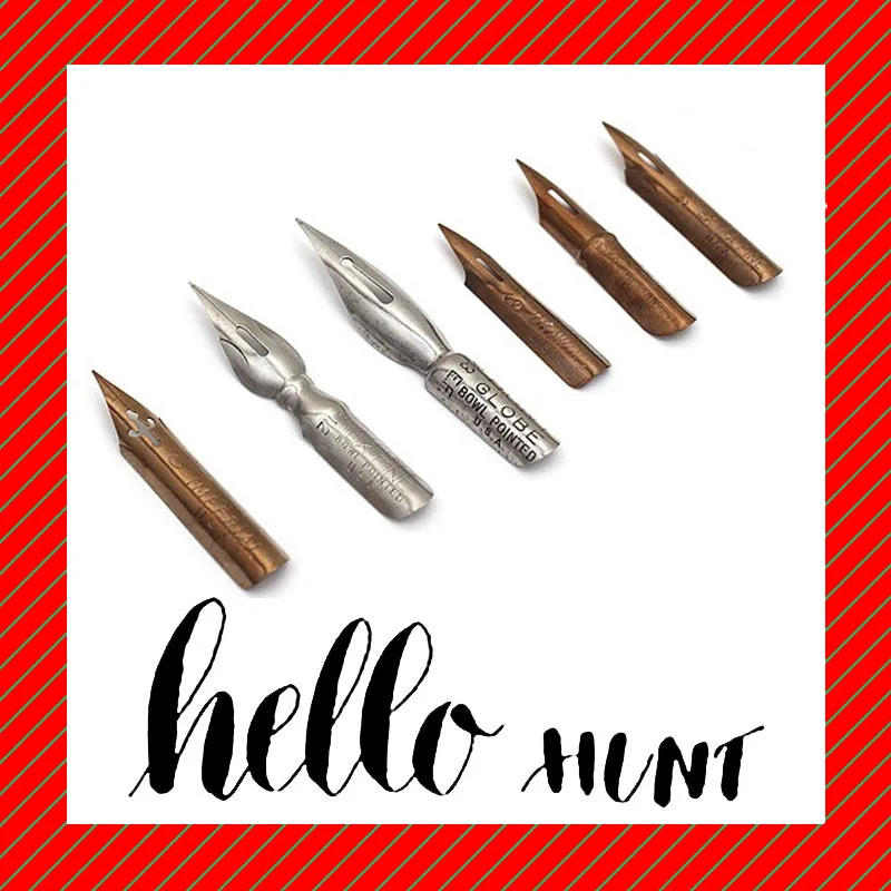 Spencerian Script Copperplate Latin English Calligraphy Dip Pen Nib ...