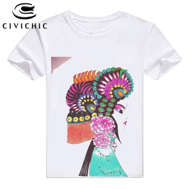 CIVI Camiseta étnica China para mujer, Tops Retro con estampado de ...