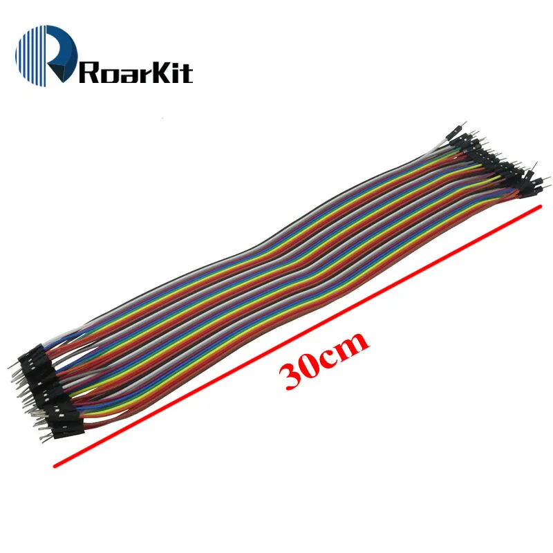 40pcs-30cm-1p-1p-Male-to-Male-jumper-wire-Dupont-cable-for-Arduino ...