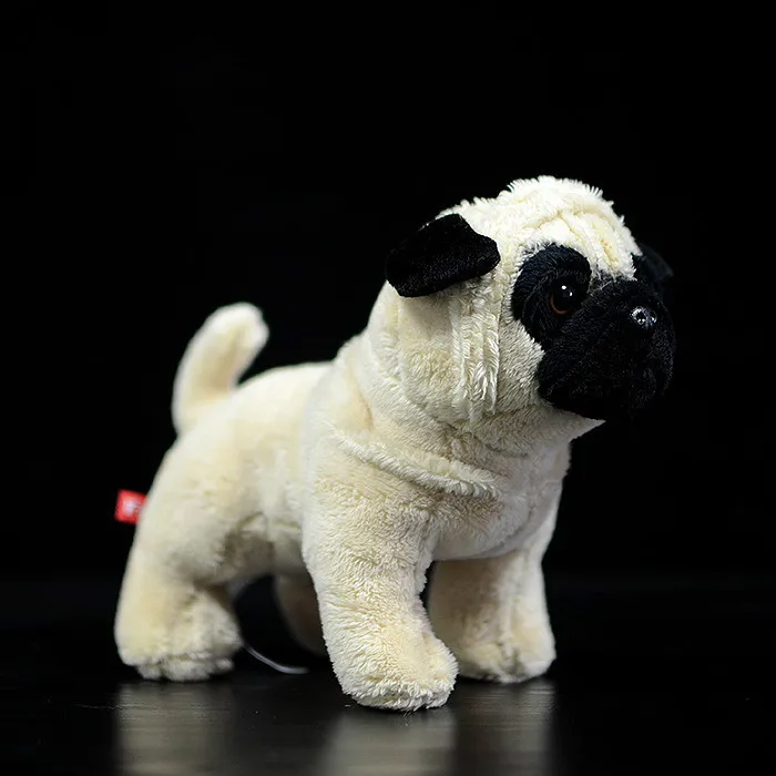 Small Super soft Pug puppy dog plush toy stuffed animal Real Life Plush ...