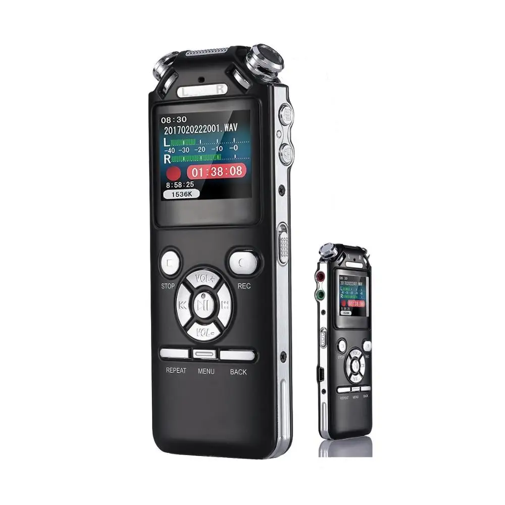 Digital Usb Voice Recorder Audio Sound Recorder Double Microphones ...