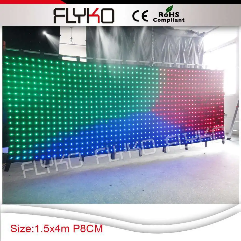 free shipping products led video curtain stage backdrop|led video ...