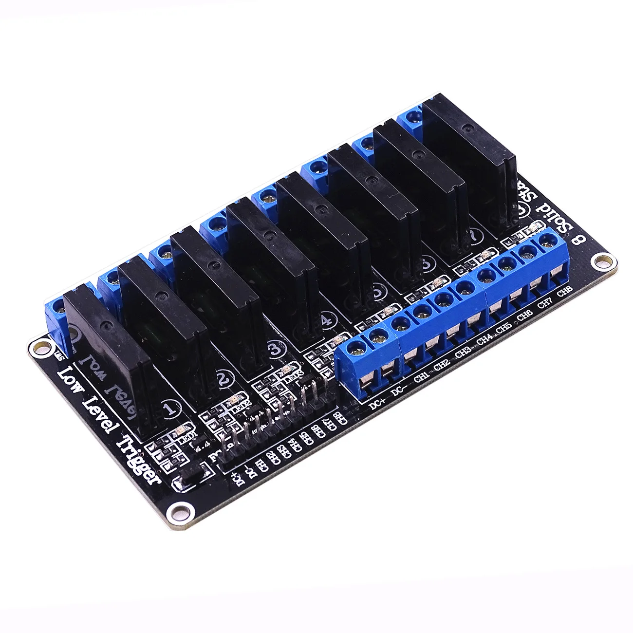 New High Stability 8 Channel 5V DC Relay Module Solid State low level ...