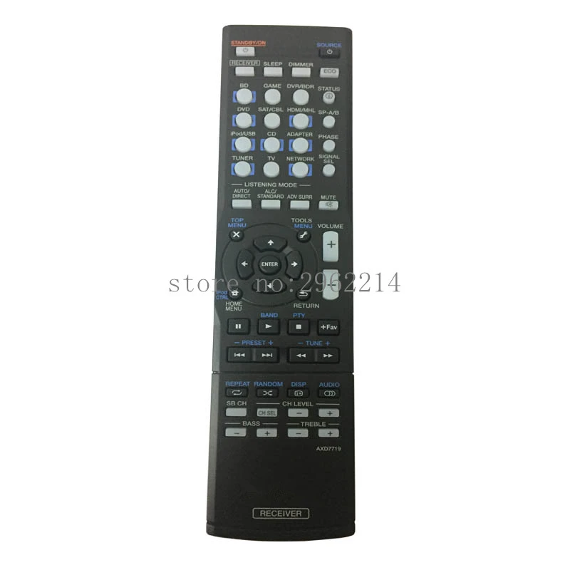 New Original Remote Control Axd7719 For Pioneer Av Receiver Vsx-s500-k Vsx-s501 Vsx-s510-s Vsx ...