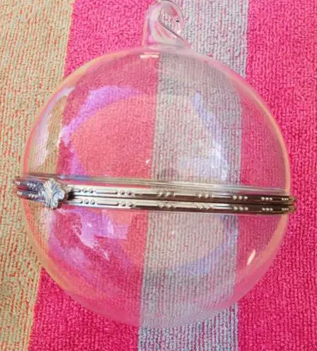 Dia8cmx10pc DIY Wedding Clear Glass bauble Sphere Orb Balls Christmas ...