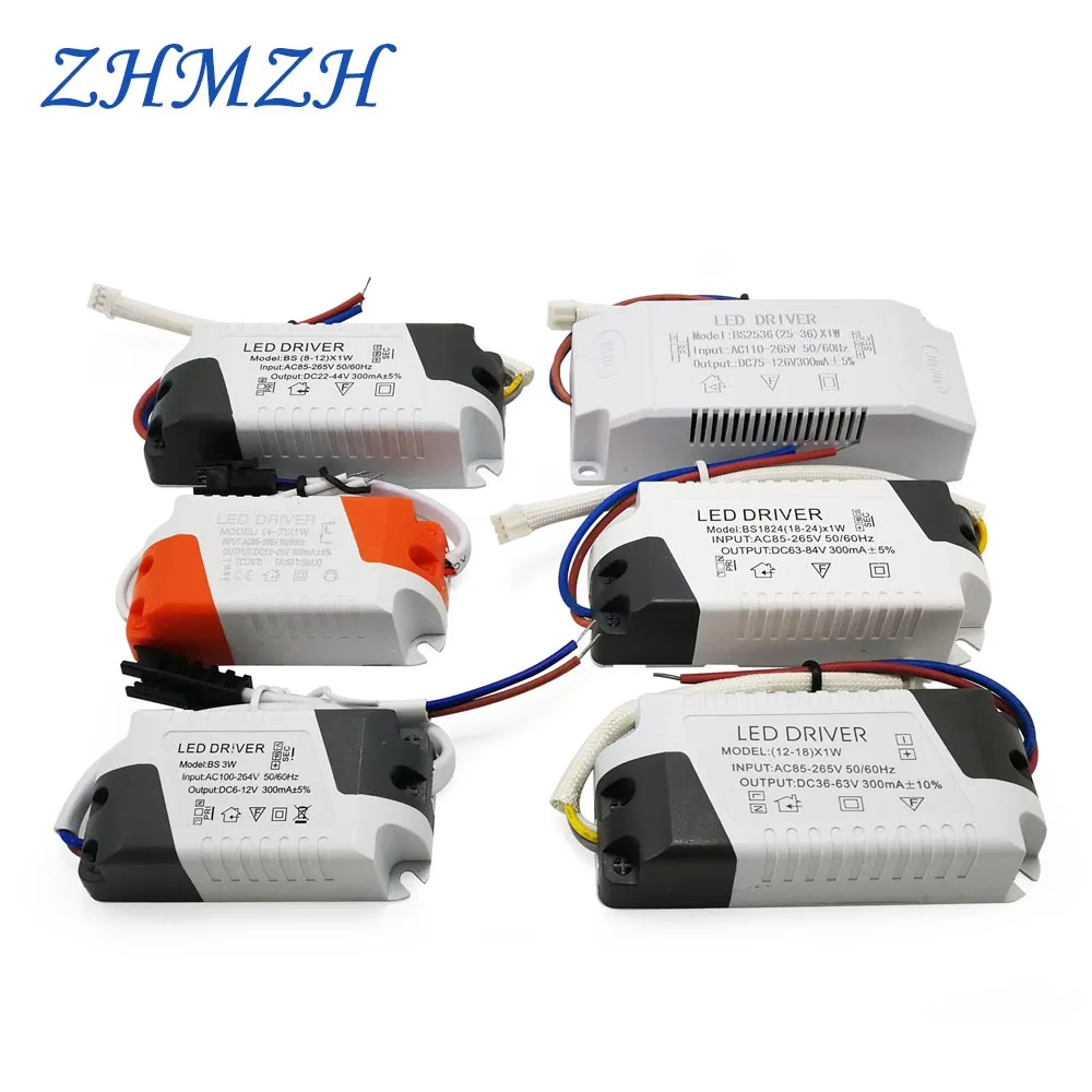 Led Constant Current Driver 1-60w Power Supply Output 300ma - AliExpress