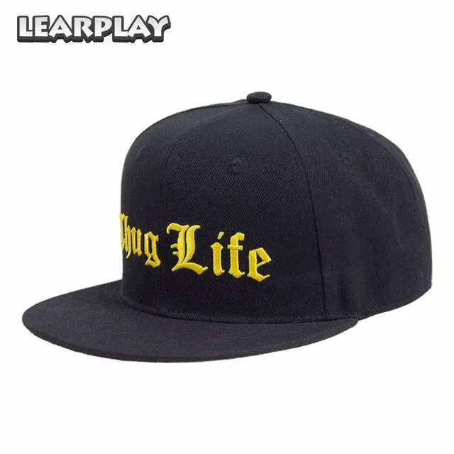 Aliexpress.com : Buy Thug Life Hip Hop Hat Black Baseball Cap Summer ...