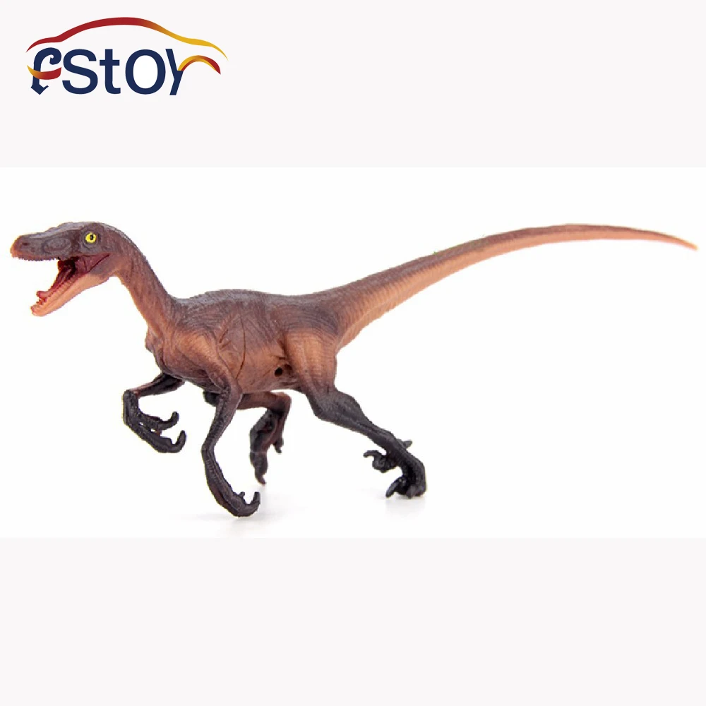 Velociraptor Dinosaur Jurassic Action Figures Model Ancient Wild Animal ...