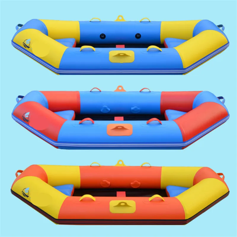 2.4M inflatable surfing boat laminated wear resistant pvc boat rowing ...