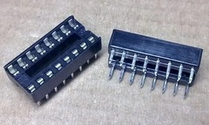 Conector adaptador DIP de enchufe IC de 16 Pines, 50 unidades, 2,54mm ...