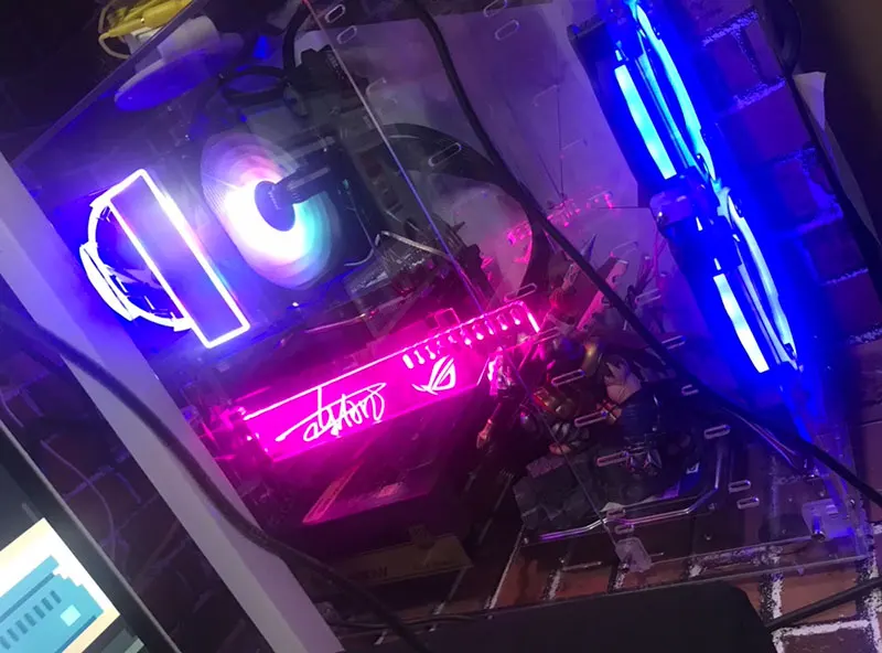 2018 Newest Desktops Acrylic All Transparent Vertical Micro/ATX ...