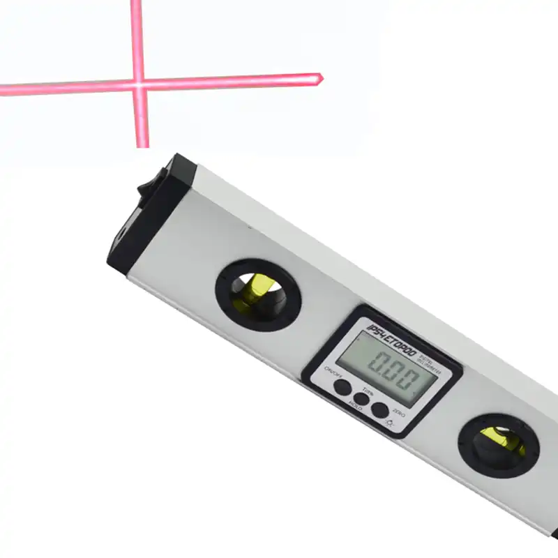 Spirit Level 600mm 400mm Digital Laser Level Ruler Angle Gauge Finder ...