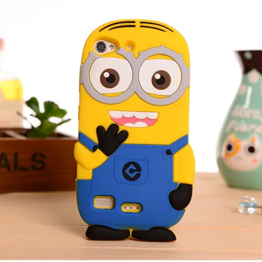 Fashionable Cute 3D Cartoon Soft Rubber Silicone Despicable Me Minions ...