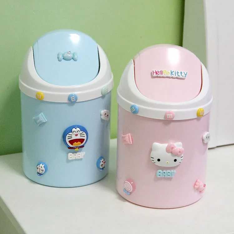 Hello Kitty Cartoon Mini Garbage Bin - KawaiiMerch.com