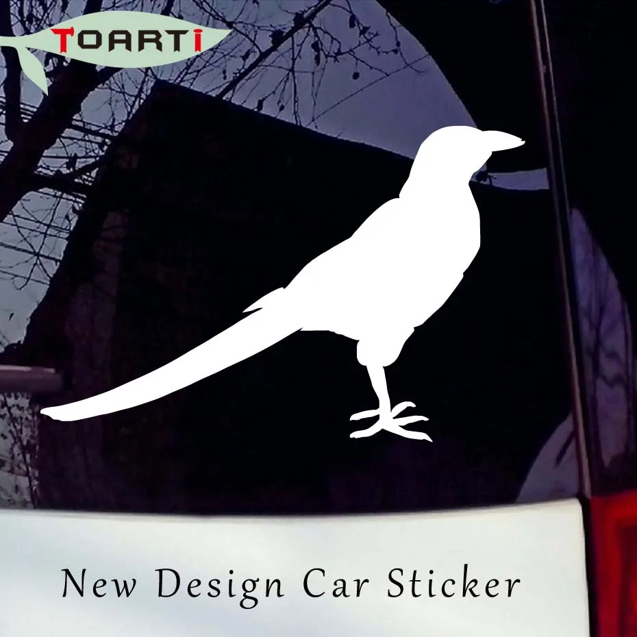 Magpie Car Sticker Funny Animal Personality Automotive Vinyl Adhesive ...