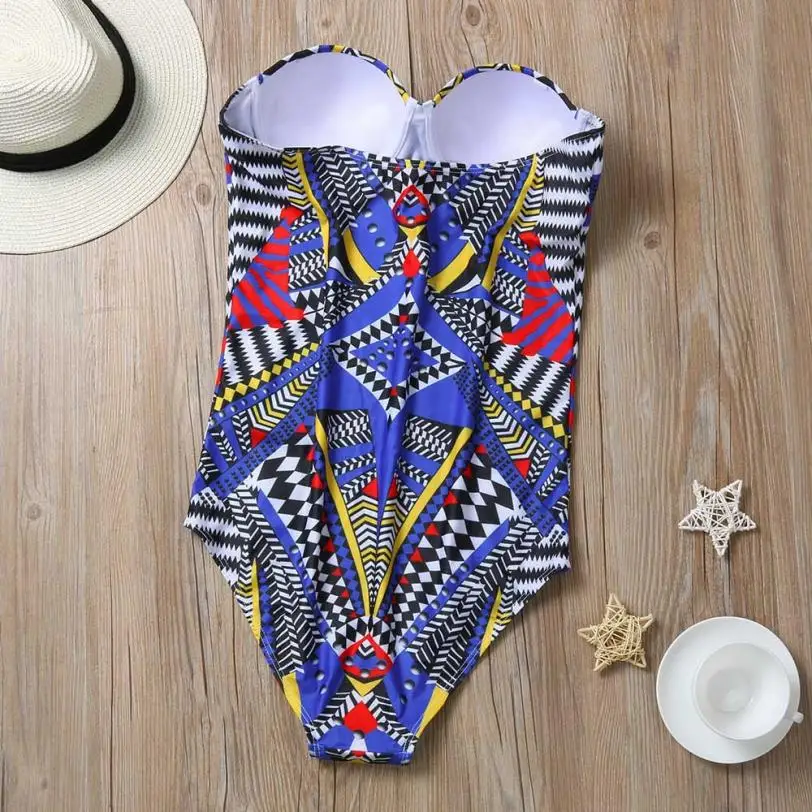 2017 Swimwear Women One Piece Swimsuit Push Up Underwire Bikini Bathing ...